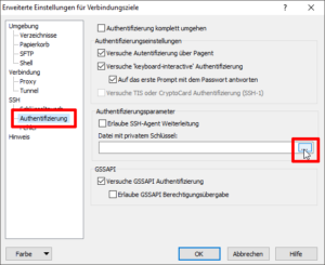 WinSCP-Verbindung mit Public-Private-Key Schlüsselpaar ...